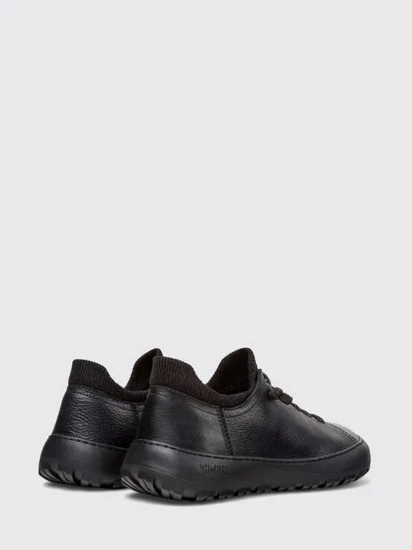 Camper Peu Serra Grained Leather Slip-on Sneakers With Vibram Sole