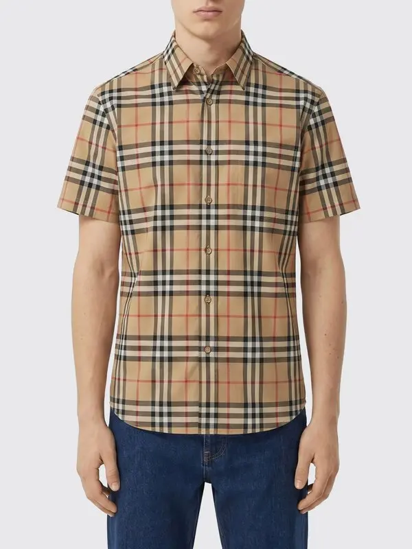 Burberry Check Cotton Casual Shirt
