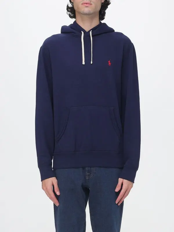 Polo Ralph Lauren Heathered Fleece Back Hoodie - Blue
