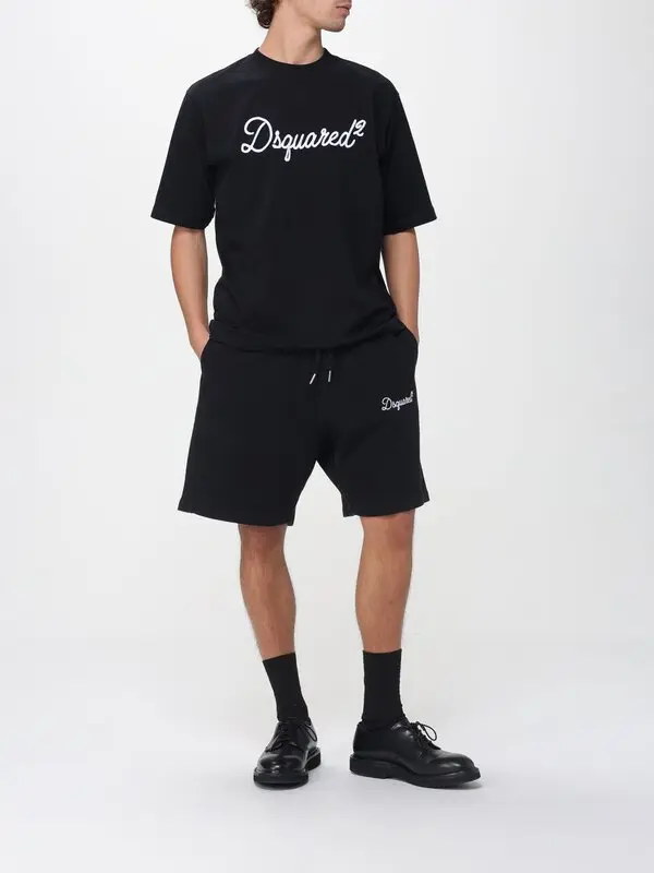 Dsquared2 Logo Detail Shorts - Black