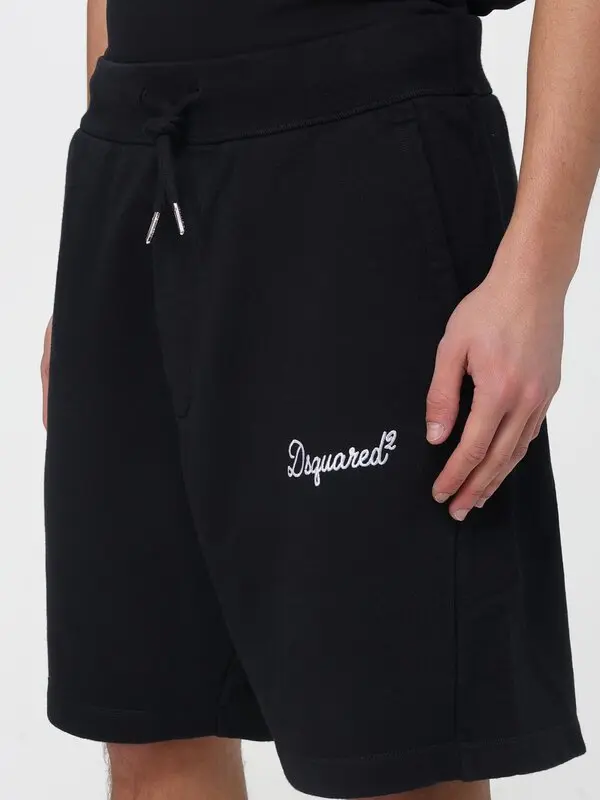 Dsquared2 Logo Detail Shorts - Black
