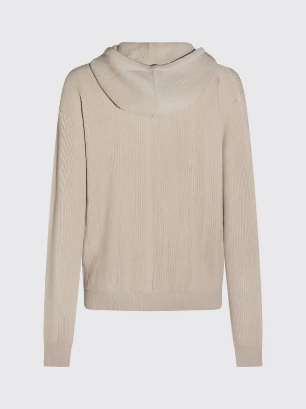Rick Owens Wool Zip-up Hooded Cardigan