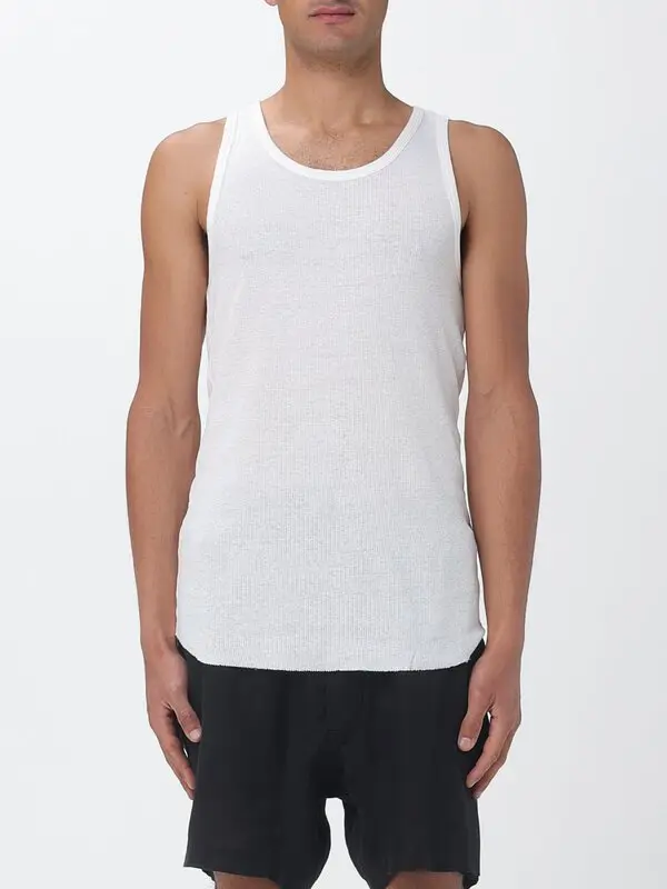 THOM KROM Ribbed Cotton Blend Tank Top