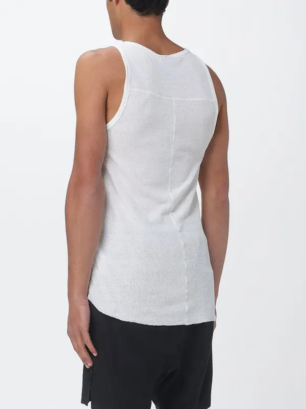 THOM KROM Ribbed Cotton Blend Tank Top