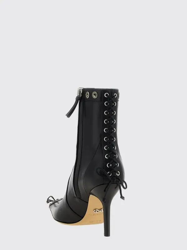 MACH&MACH Lace-up Pointed Toe Stiletto Boots