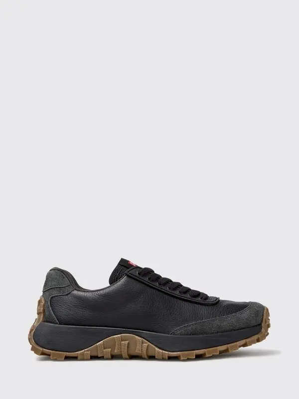 Camper Drift Trail Low Top Grained Leather Sneakers With Vibram Sole