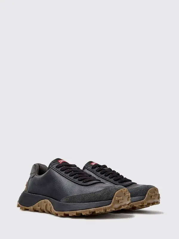 Camper Drift Trail Low Top Grained Leather Sneakers With Vibram Sole