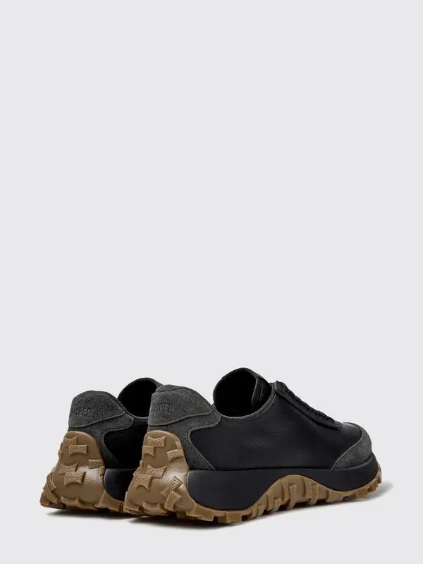 Camper Drift Trail Low Top Grained Leather Sneakers With Vibram Sole