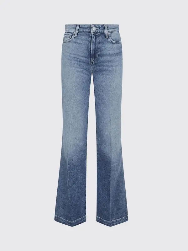 Paige Flared Cotton Denim Jeans