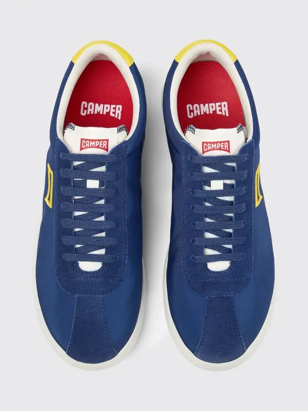 Camper Pelotas Xlf Recycled Polyester And Suede Lace-up Sneakers