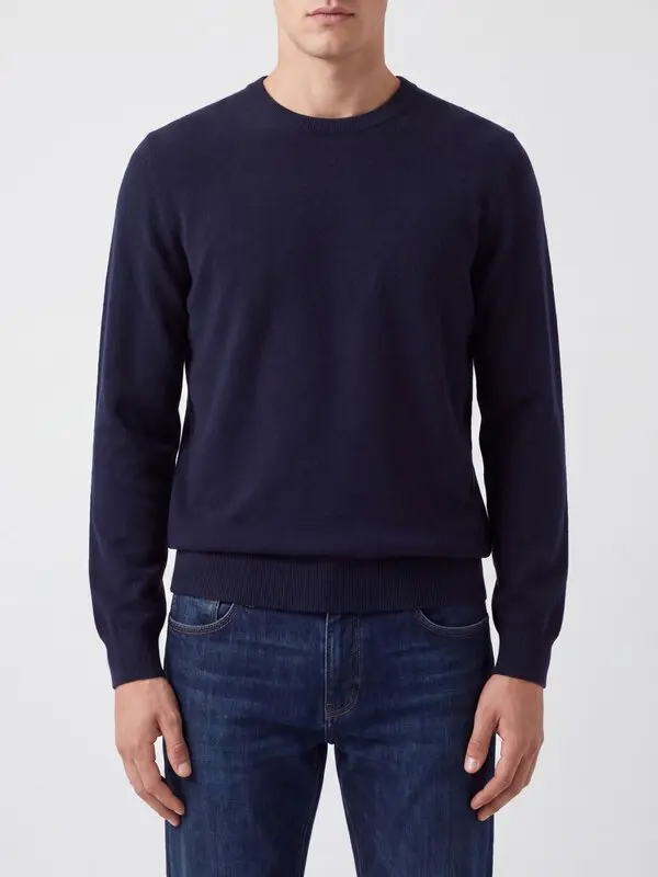 Brunello Cucinelli Crew Neck Jumper - Navy