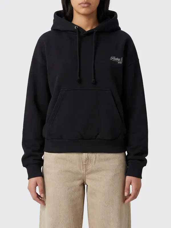 AUTRY Cotton Hooded Sweatshirt - Black