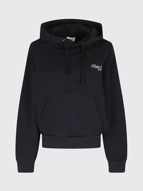 AUTRY Cotton Hooded Sweatshirt - Black