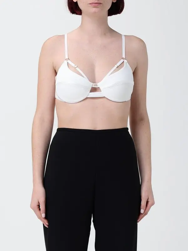 Elisabetta Franchi Crêpe Top - Ivory