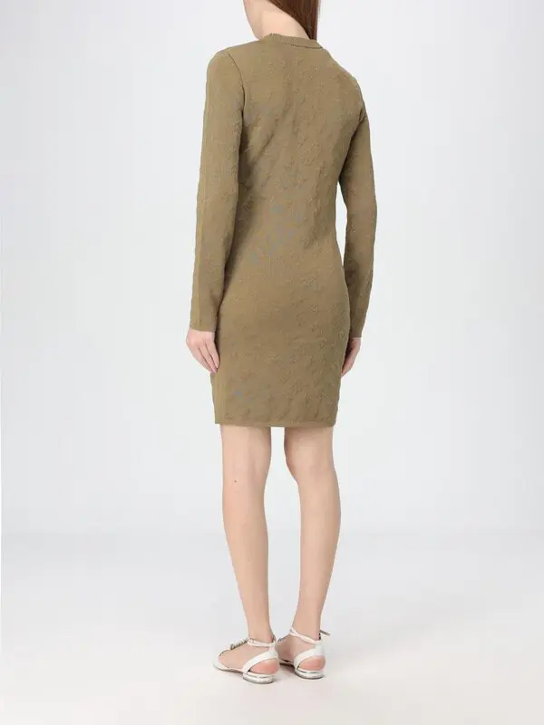 Pinko V-neck Button-up Knit Dress