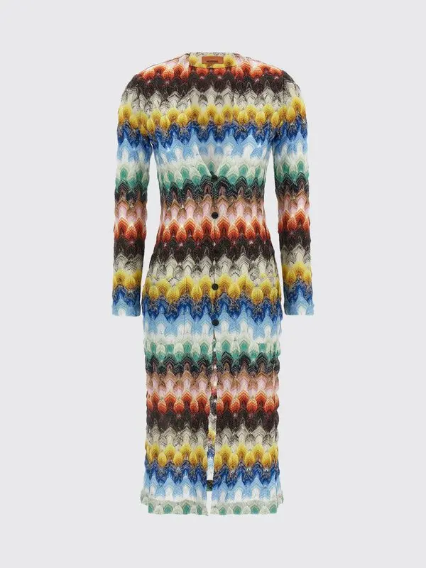 Missoni Zig-zag Lurex Viscose Blend Cardigan