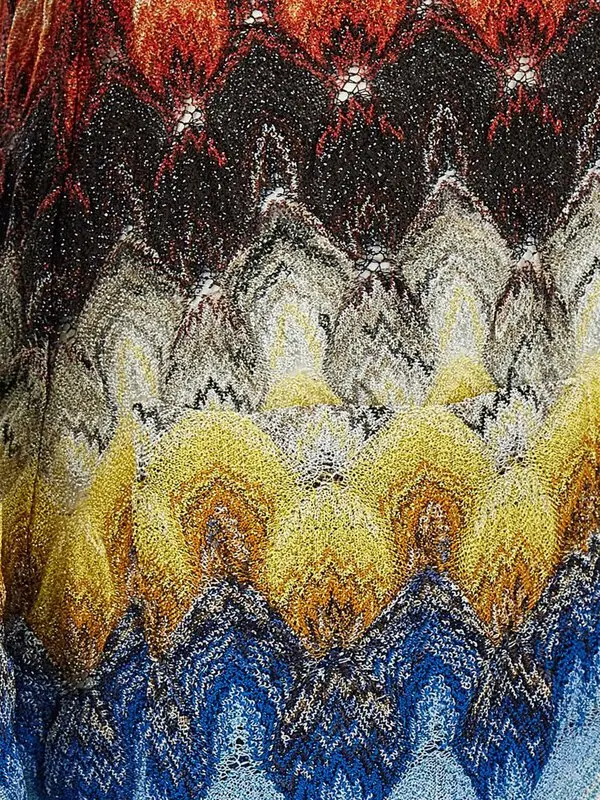 Missoni Zig-zag Lurex Viscose Blend Cardigan