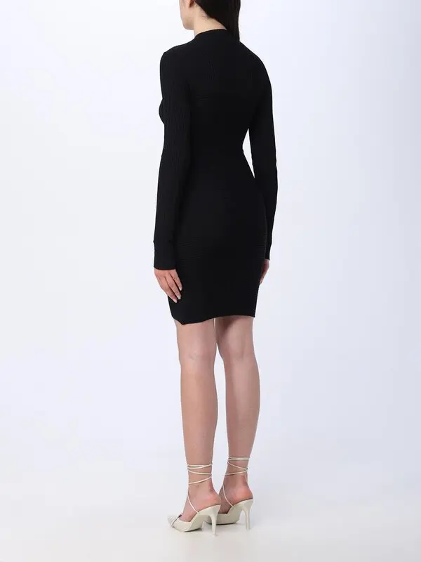 Philosophy Di Lorenzo Serafini Ribbed Knit Mini Dress With Cut-out Detail