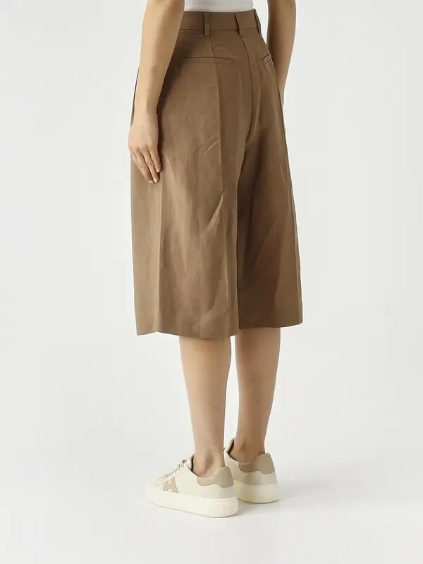MEIMEIJ Linen Blend Bermuda Shorts