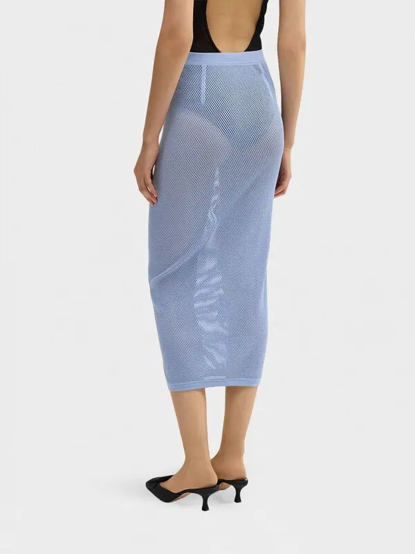 MARGHERITA MACCAPANI Econyl® Perforated Floral Pencil Skirt