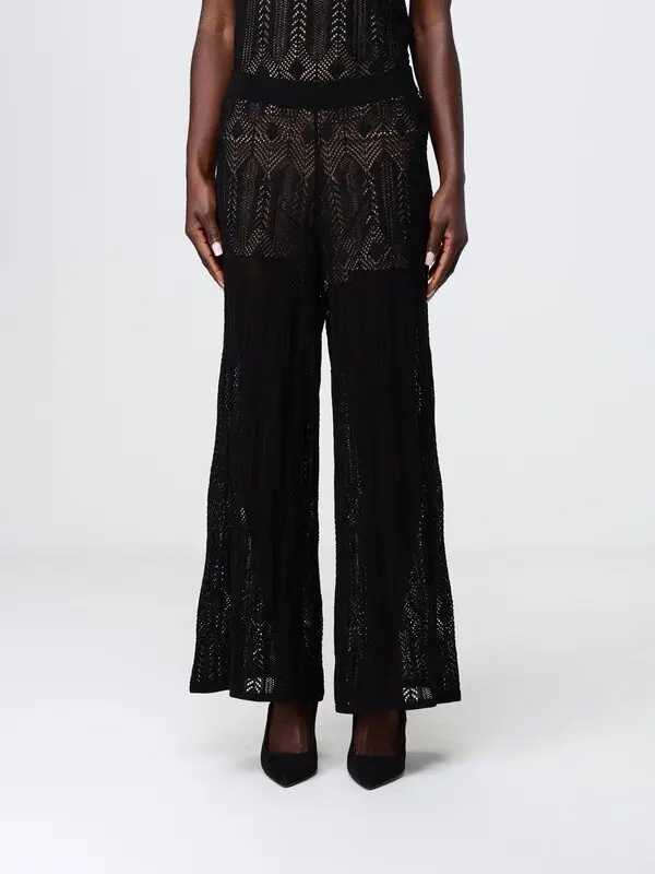 Liu Jo Cotton Blend Flared Trousers