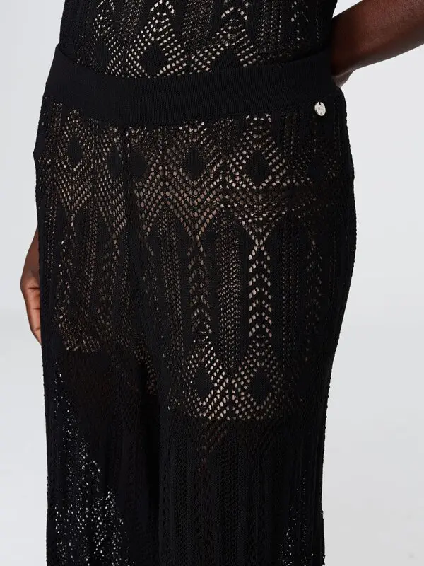 Liu Jo Cotton Blend Flared Trousers
