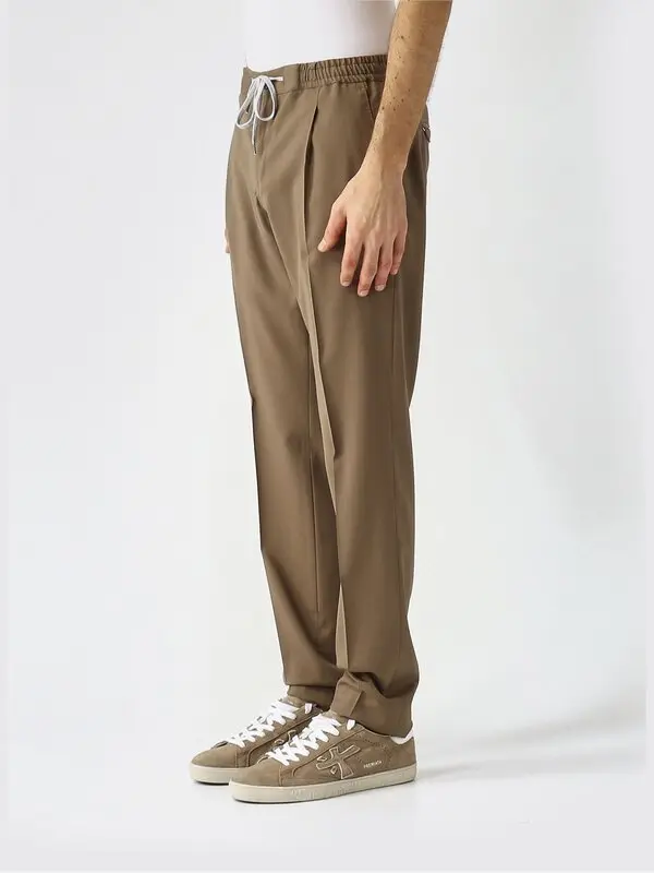 PT TORINO Virgin Wool Drawstring Trousers