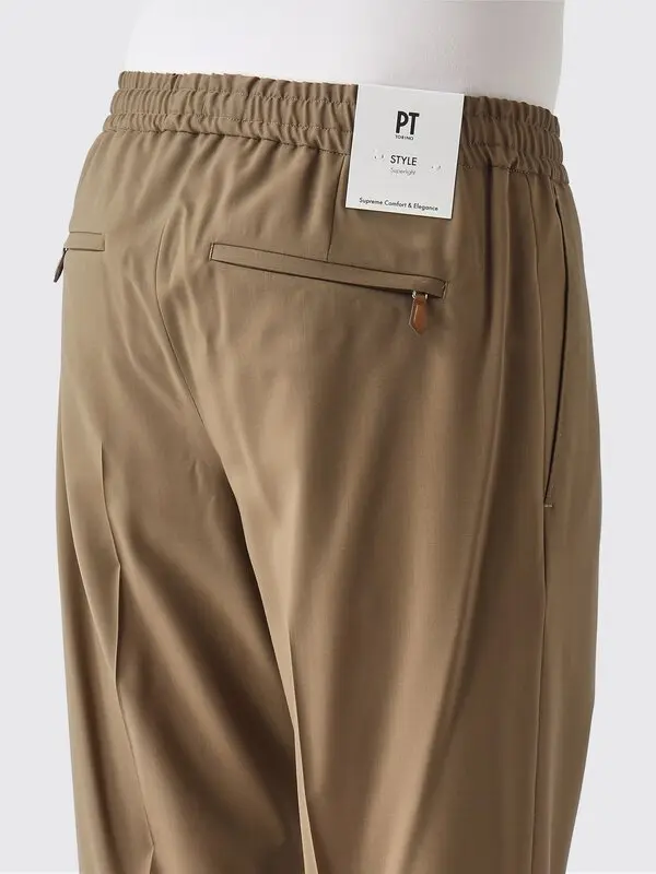 PT TORINO Virgin Wool Drawstring Trousers