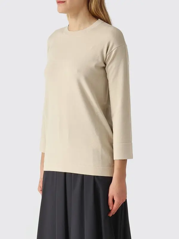Max Mara Viscose Blend T-shirt - Ecru