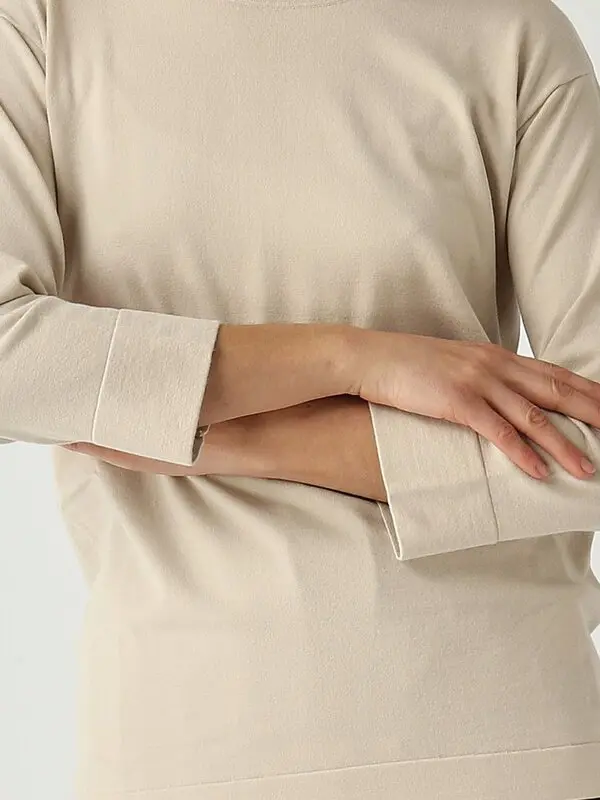 Max Mara Viscose Blend T-shirt - Ecru