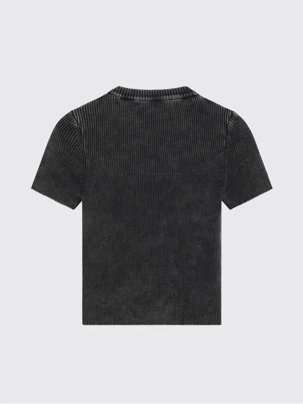 DIESEL® Ribbed T-shirt With Logo Detail