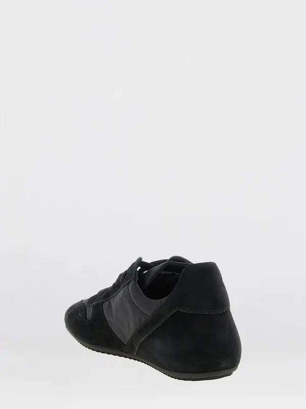Rick Owens Temple Minimal Suede And Nylon Sneakers - Black