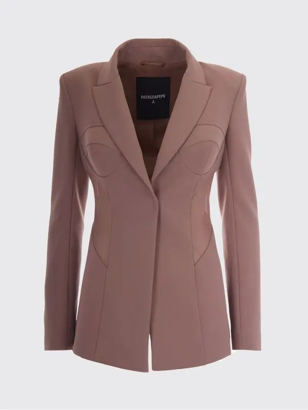 Patrizia Pepe Crepe Bustier Jacket