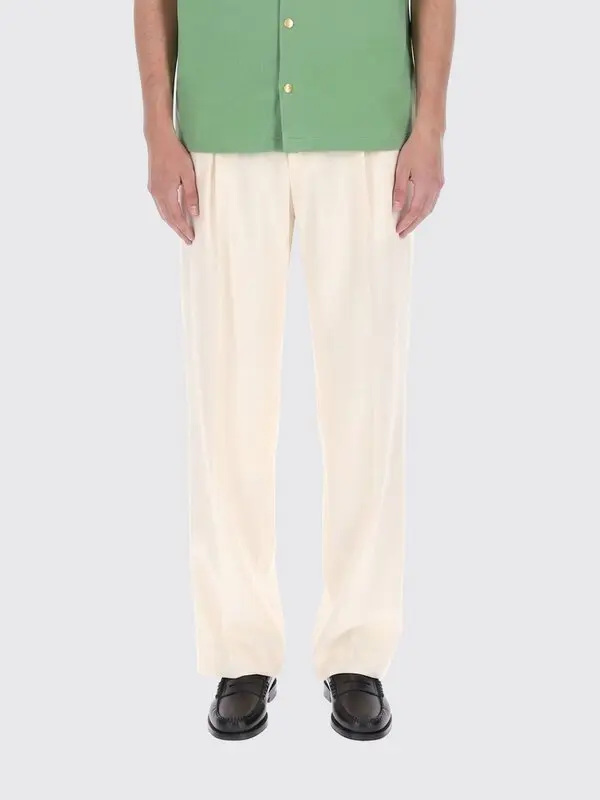 Drole De Monsieur Tailored Stretch Viscose Crêpe Trousers