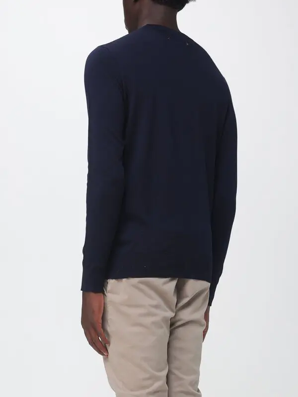 GOLDEN GOOSE Crewneck Jumper In Pure Virgin Wool - Navy