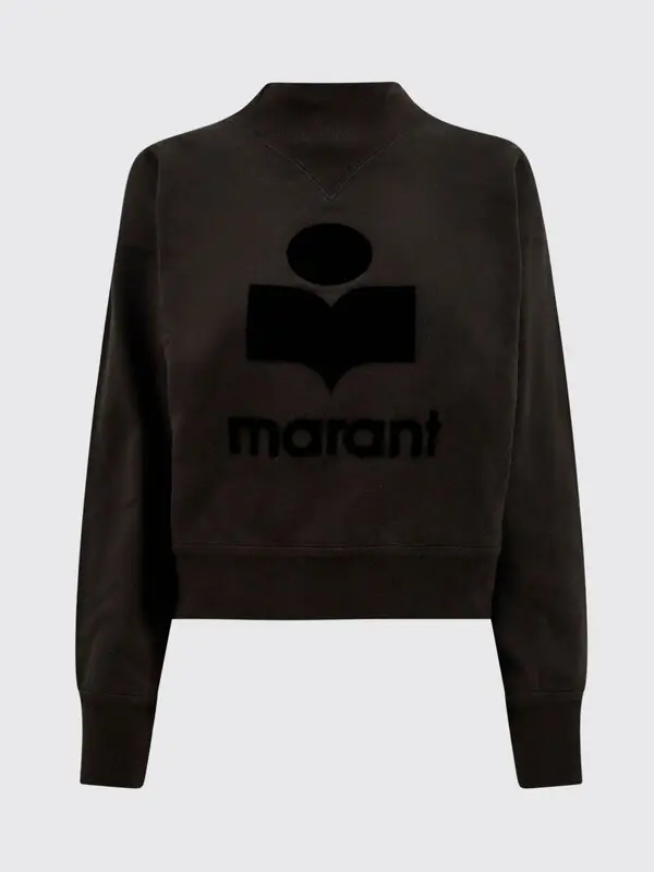 Isabel Marant Étoile High Neck Logo Sweatshirt - Black