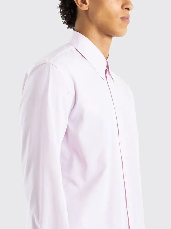 JIL SANDER Cotton Poplin Shirt With A Pointed Collar And Curved Hem