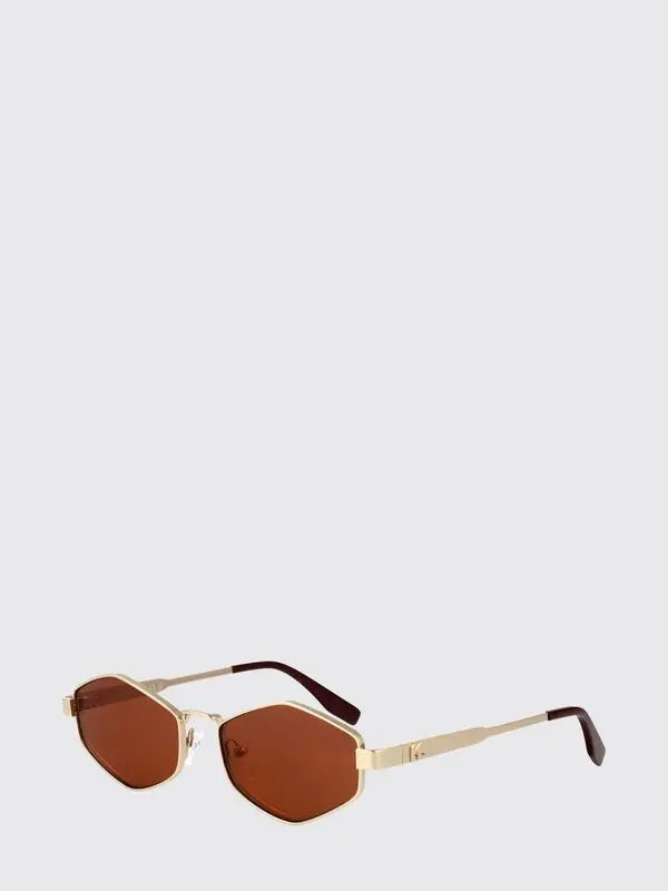 Karl Lagerfeld Irregular Shape Metal Sunglasses - Brown