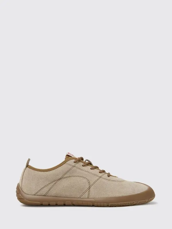 Camper Peu Path+ Low Top Sneakers In Leather And Suede - Beige