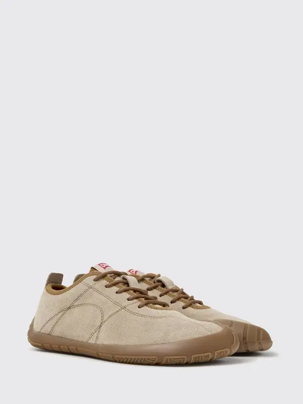 Camper Peu Path+ Low Top Sneakers In Leather And Suede - Beige