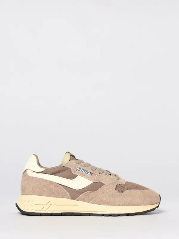 AUTRY Suede And Nylon Low Top Sneakers - Brown