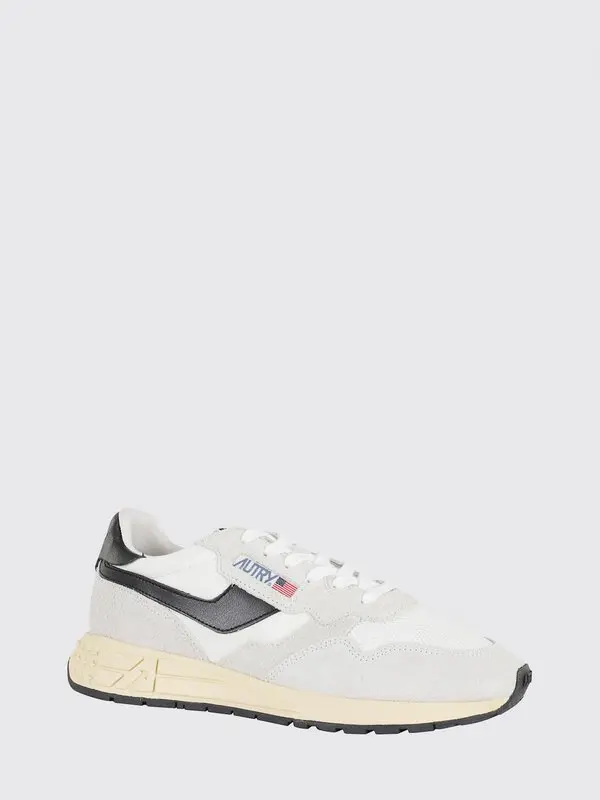 AUTRY Suede And Nylon Reelwind Sneakers - White