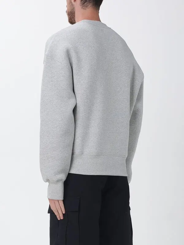 AMI Paris Cotton Blend Crew Neck Sweatshirt