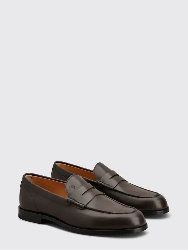 TOD'S Timeless Logo Loafers In Smooth Calfskin