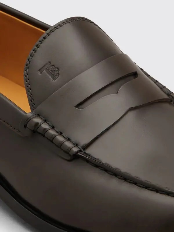TOD'S Timeless Logo Loafers In Smooth Calfskin