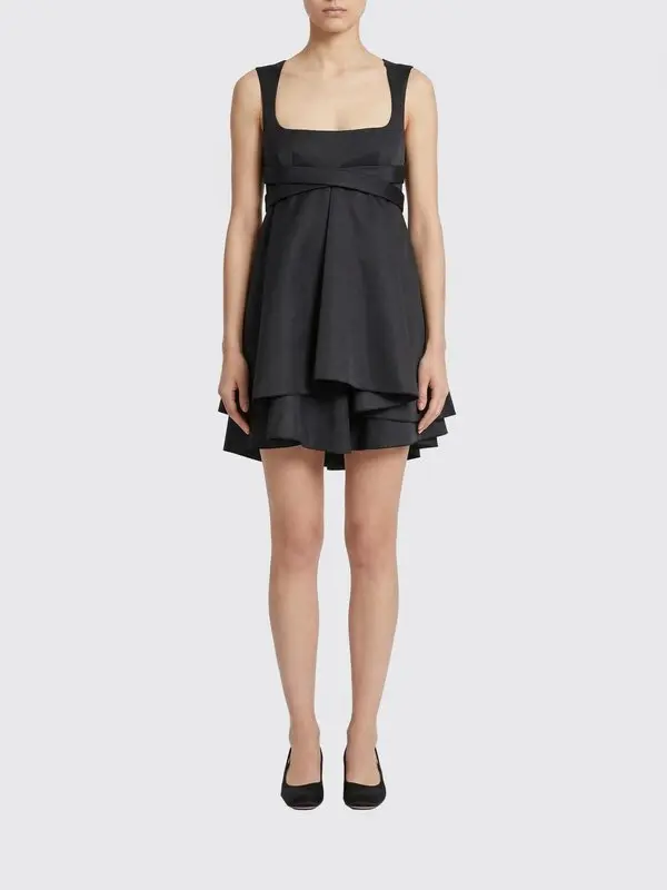 Alexander McQueen Sleeveless Square Neck Mini Dress