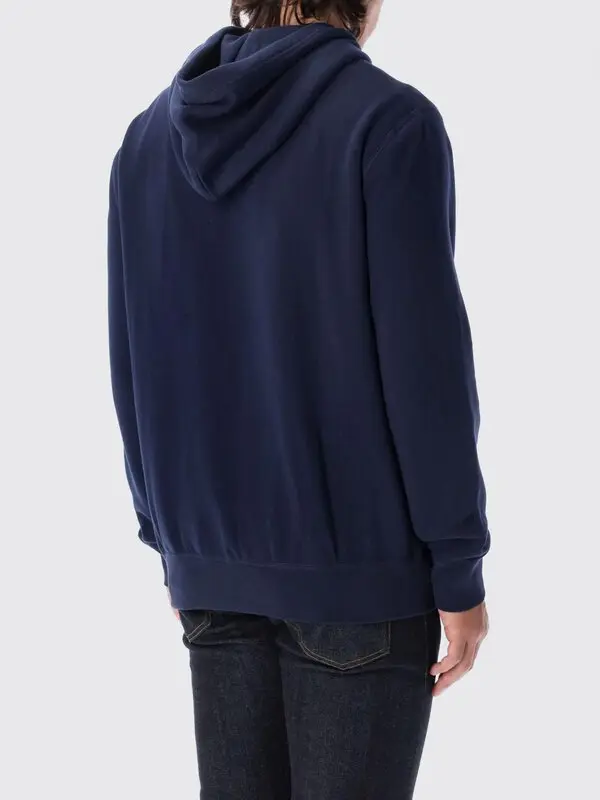 Polo Ralph Lauren Zip-up Hoodie With Embroidered Logo - Blue