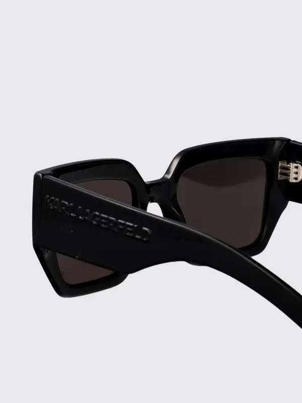 Karl Lagerfeld Oversized Square Acetate Sunglasses With Tone-on-tone Logo