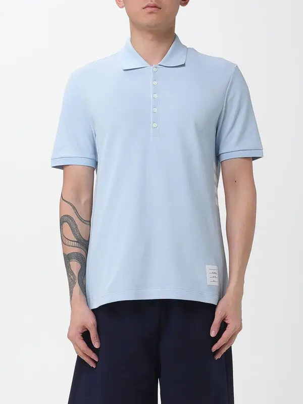 Thom Browne Polo Shirt Colour - Gnawed Blue