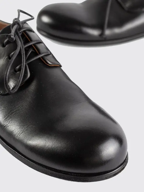 Marsèll Smooth Leather Derby Shoes With Round Toe And Leather Sole